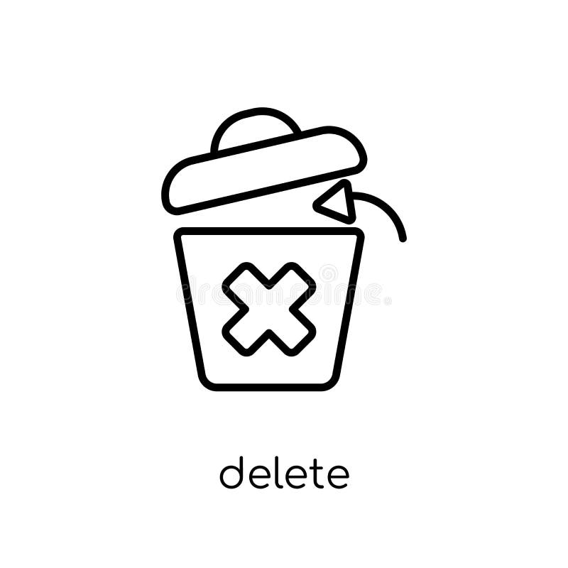 Delete Icon-garbage, Trash Can, Rubbish Basket, Recycle Bin, Waste ...