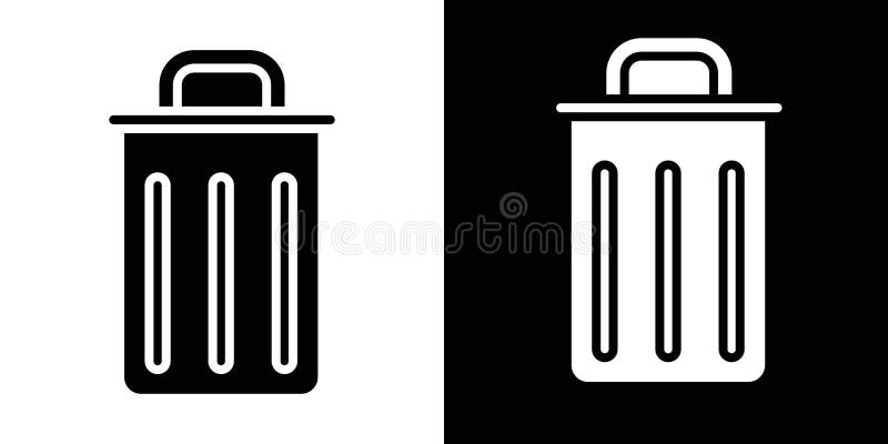 Delete Icon Isolated Flat Vector in Outline Stock Vector - Illustration ...