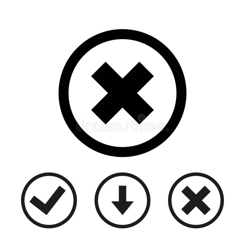 Delete Icon Stock Vector Illustration Flat Design Stock Vector ...