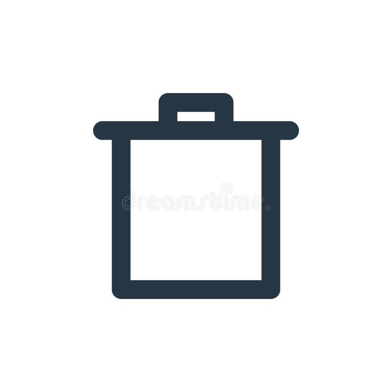 Delete Icon Vector from Basic Ui Concept. Thin Line Illustration of ...