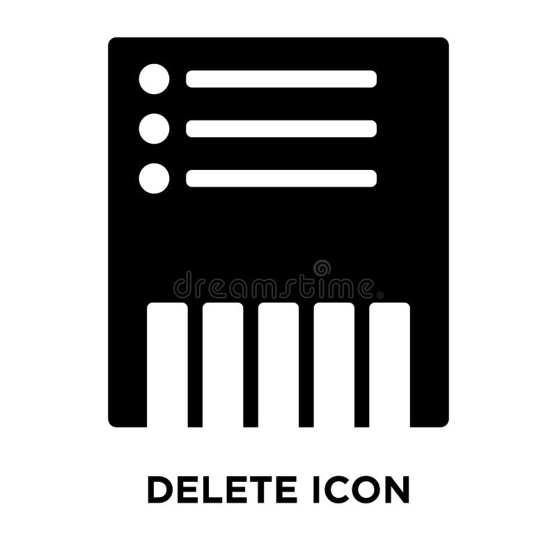 Delete Concept Vector Linear Icon Isolated on Transparent Background ...