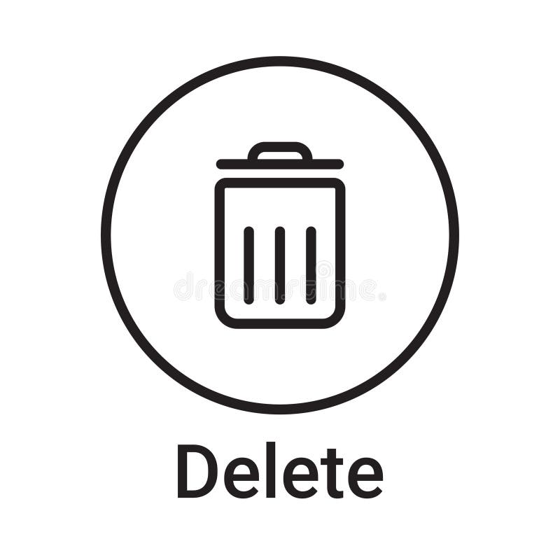 Delete Icon Vector Symbol Stock Illustrations – 44,821 Delete Icon ...