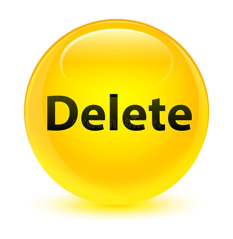 Delete Glassy Green Round Button Stock Illustration - Illustration of ...