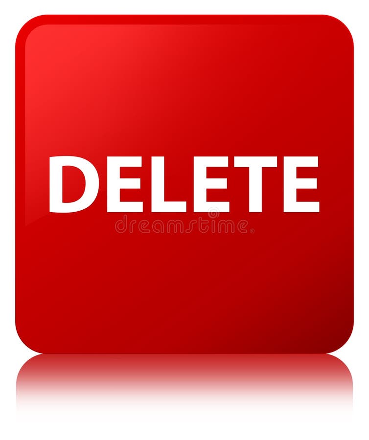 Delete Red Square Button Stock Illustrations – 459 Delete Red Square ...