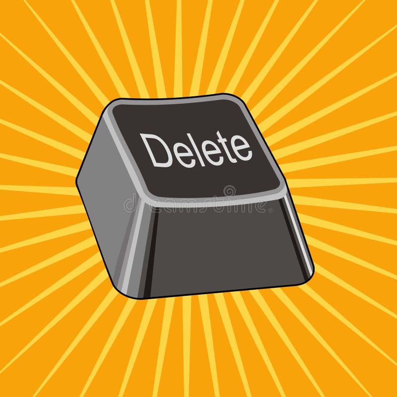 Delete key stock illustration. Illustration of activate - 6264661