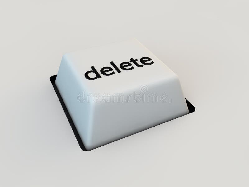 Delete key stock illustration. Illustration of activate - 6264661