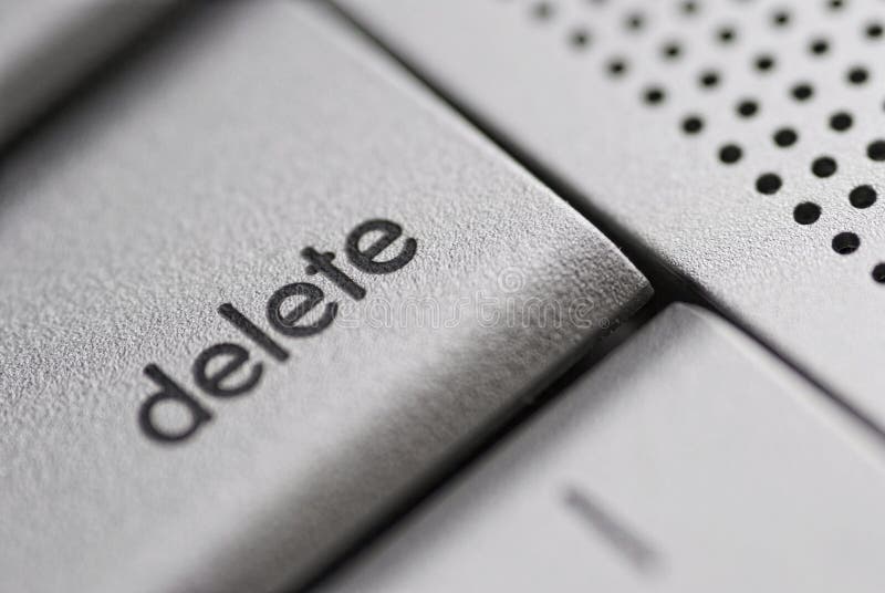 Delete stock photo. Image of button, keybaord, finger, back - 191262
