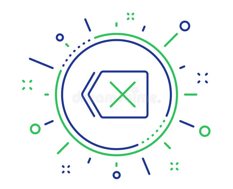 Delete Line Icon. Remove Sign. Vector Stock Vector - Illustration of ...