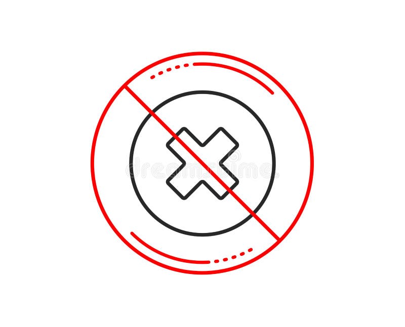 Delete Line Icon. Remove Sign. Vector Stock Vector - Illustration of ... Delete Line Icon. Remove Sign. Vector Stock Vector - Illustration of ...