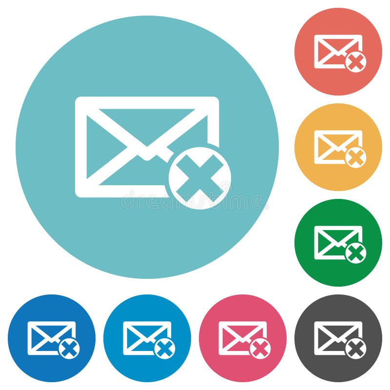 Delete mail icon stock illustration. Illustration of memory - 10593756