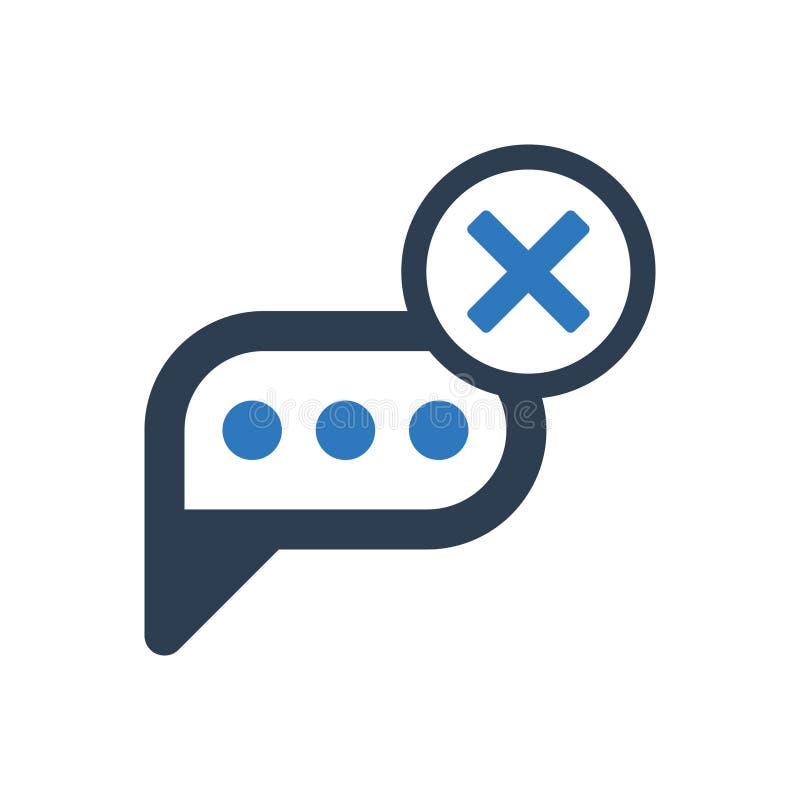 Delete Message Icon stock illustration. Illustration of close - 379191648