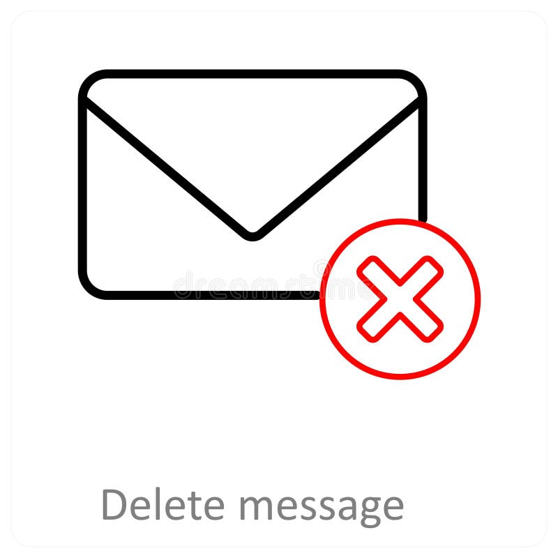 Delete Message stock vector. Illustration of chat, unsend - 340052177