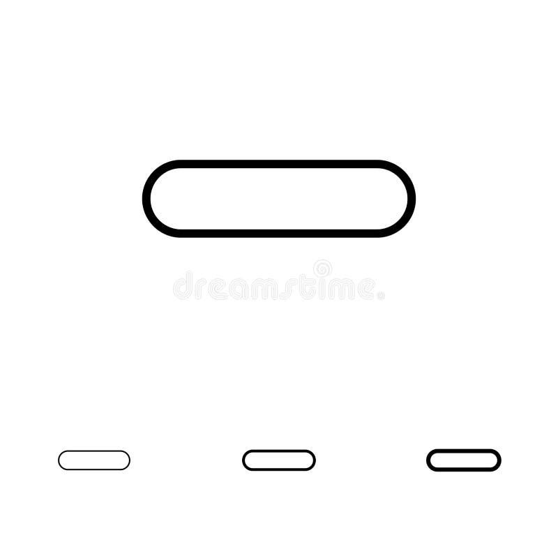 Delete, less, Minus, Remove Bold and Thin Black Line Icon Set Stock ...