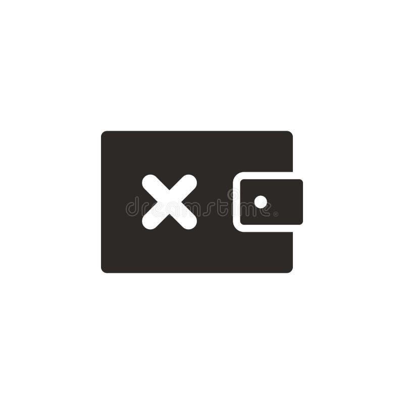 Delete, Money, Wallet Vector Icon. Simple Element Illustration from UI ... Delete, Money, Wallet Vector Icon. Simple Element Illustration from UI ...