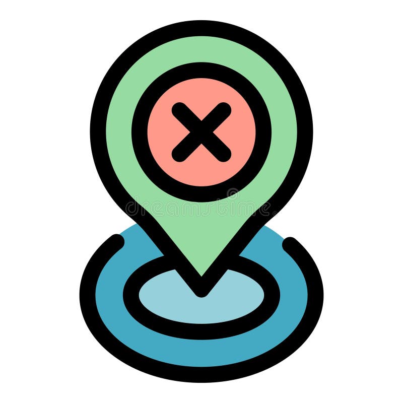 Delete Point Icon Vector Flat Stock Vector - Illustration of isolated ...