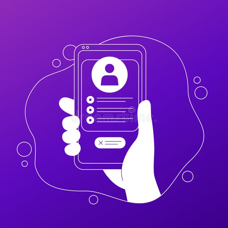 Delete Profile or Account Illustration, Vector Stock Vector ...