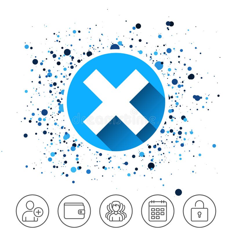 Delete Sign Icon. Remove Button Stock Illustration - Illustration of ...