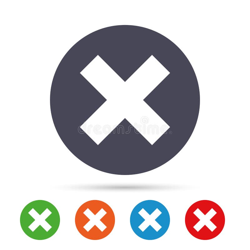 Delete Sign Icon. Remove Button Stock Illustration - Illustration of ...