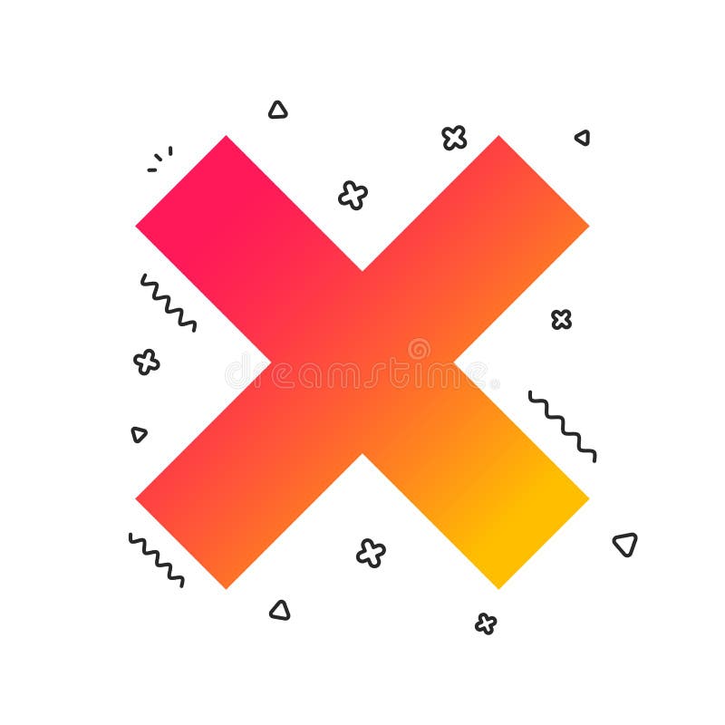 Delete Sign Icon. Remove Button. Vector Stock Vector - Illustration of ...