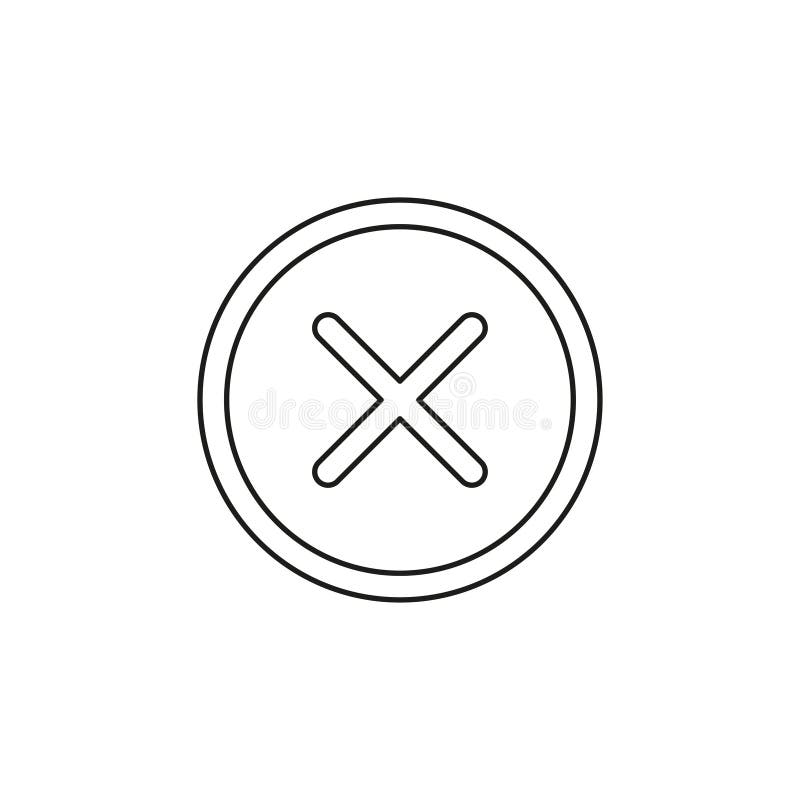 Delete Sign, Icon. Remove Button Stock Vector - Illustration of hexagon ...