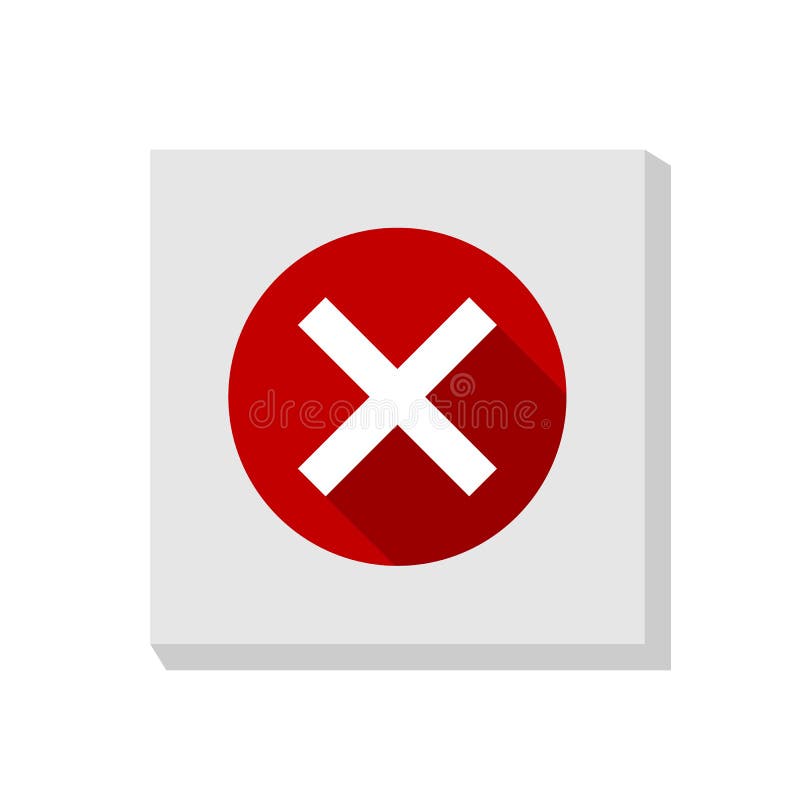 Delete sign. Red circle. X stock vector. Illustration of choice - 113028917