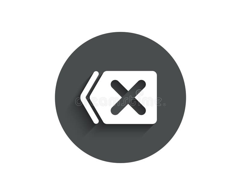 Delete Simple Icon. Remove Sign Stock Vector - Illustration of icon ...