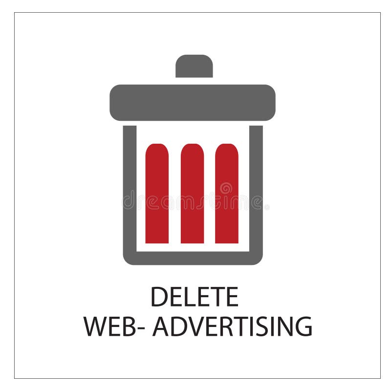 Delete Simple Logo Icon Vector Ilustration Stock Vector - Illustration ...