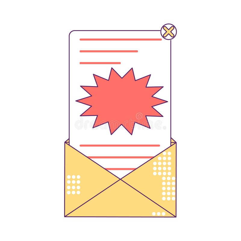 Delete Spam Concept Icon Means Remove Junk Mail and Unwanted Emails - 3d Illustration Stock ...