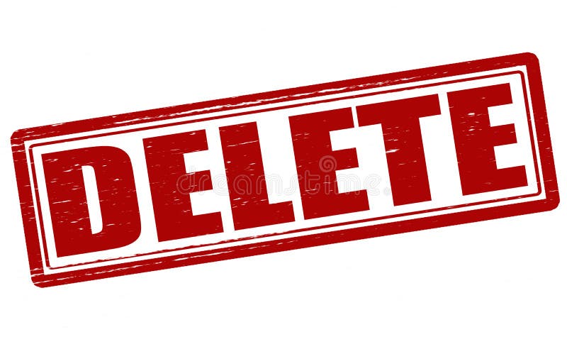 Delete stock illustration. Illustration of remove, delete - 109933542