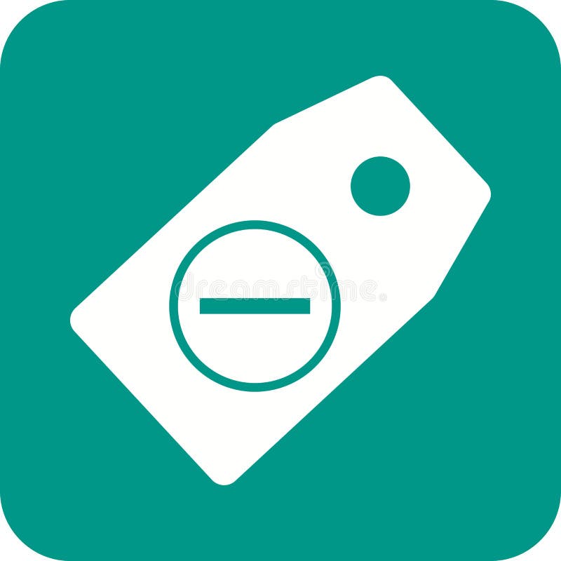 Delete Tag stock vector. Illustration of shop, vector - 80653313