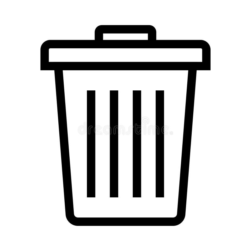 Delete Thin Line Vector Icon Stock Vector - Illustration of design ... Delete Thin Line Vector Icon Stock Vector - Illustration of design ...