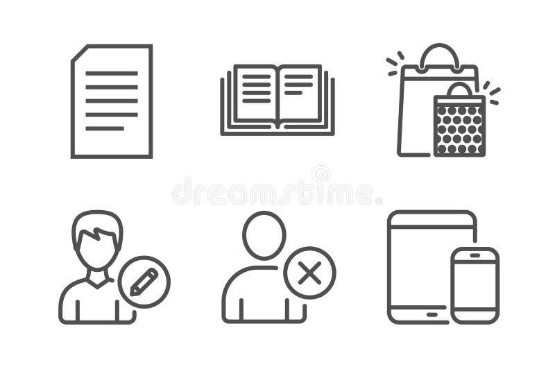 Education, Person Talk and Add User Icons. Brainstorming Sign. Vector ...