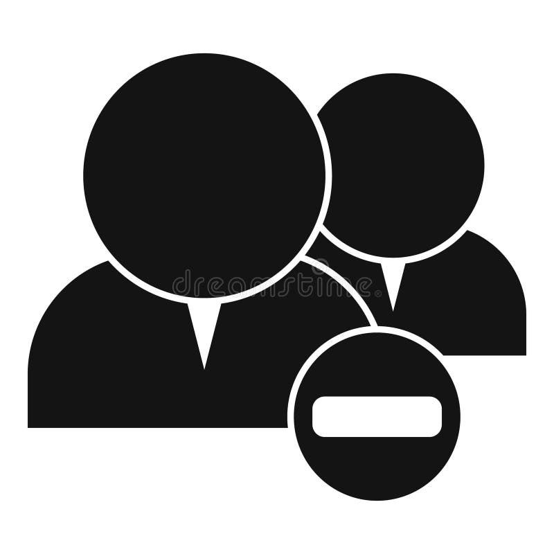 Delete User Icon Simple Vector. People Service Stock Vector ... Delete User Icon Simple Vector. People Service Stock Vector ...