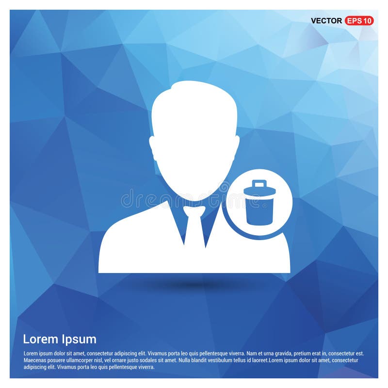 Delete user icon stock vector. Illustration of decline - 132416028