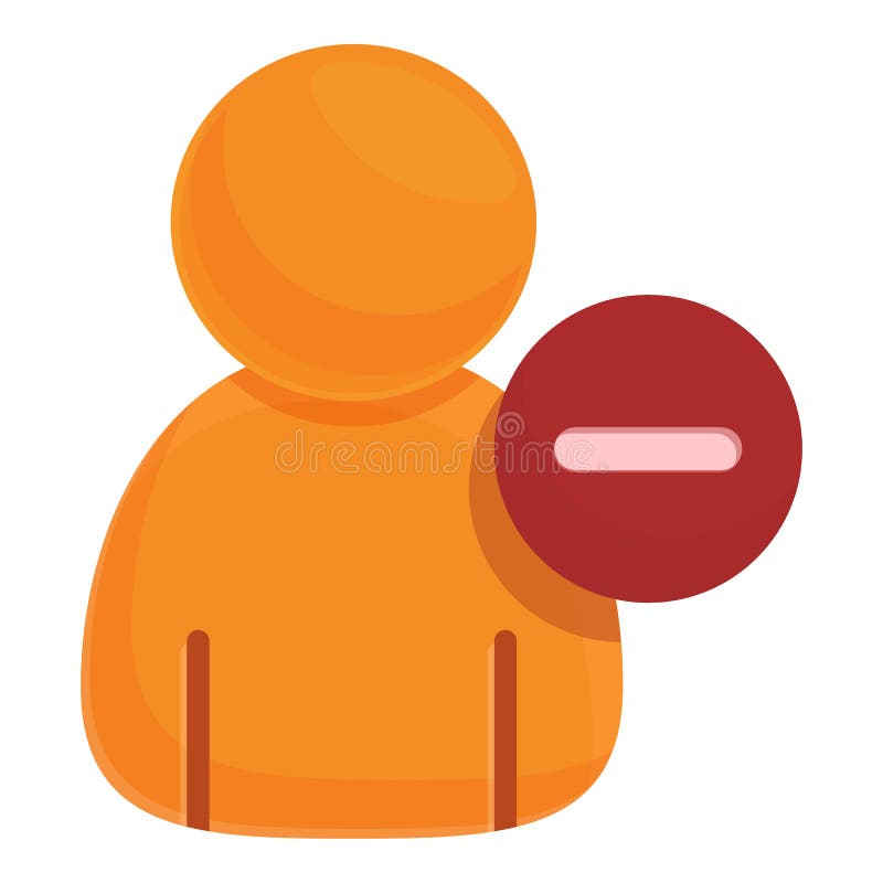 Delete User Interface Icon, Cartoon Style Stock Vector - Illustration ...