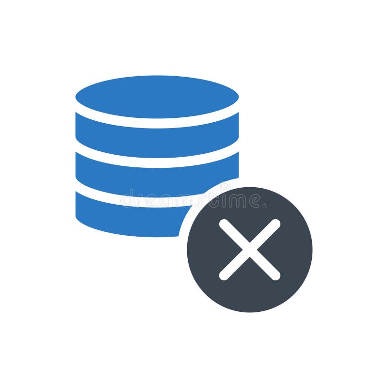 Delete Vector Double Colour Icon Stock Vector - Illustration of base ...