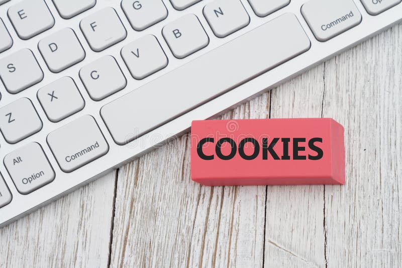 Delete Your Web Browser Cookies With Computer Keyboard With An Eraser Stock Image Image Of