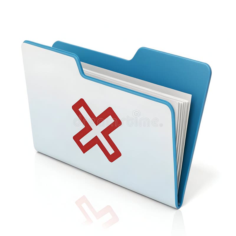 Deleted Folder Icon Illustration Isolated on White Background Stock ...