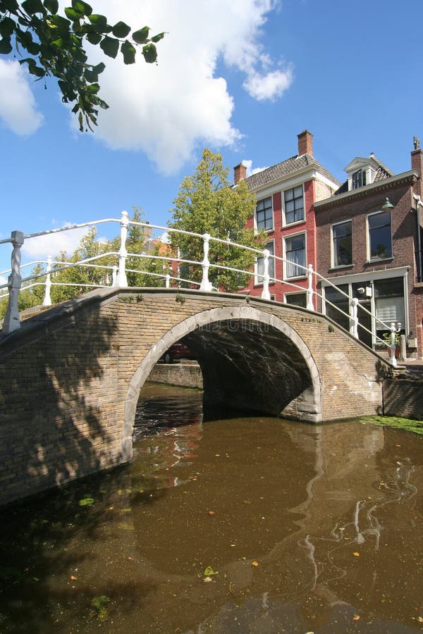Delft Bridge stock image. Image of canal, house, picturesque - 8726515
