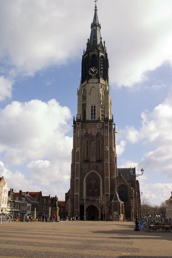 New Church In Delft With Statue Of Hugo Grotius Stock Photo - Image of ...