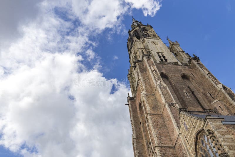 Delft church tower stock photo. Image of church, holland - 91072218