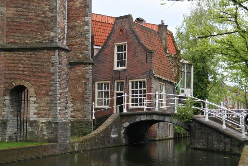 Delft House stock image. Image of bridge, medieval, stone - 14643559