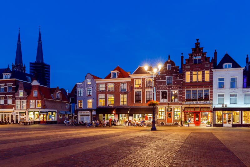 Delft. Market Square. stock image. Image of travel, holland - 91679997