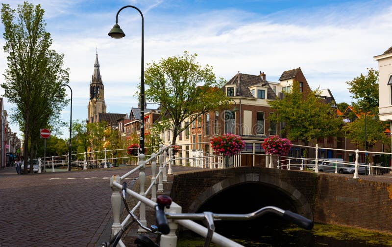 Delft, Netherlands - August 07, 2022: Picturesque Streets, Architecture ...