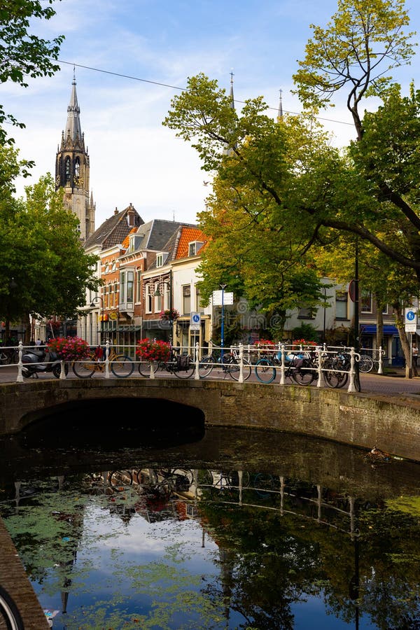 Delft, Netherlands - August 07, 2022: Picturesque Streets, Architecture ...
