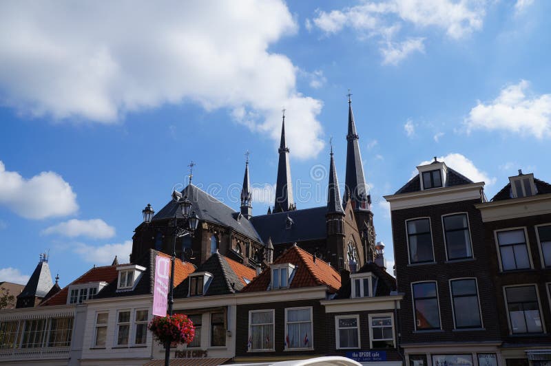 People Attends the Central Square of Delft Editorial Stock Image ...