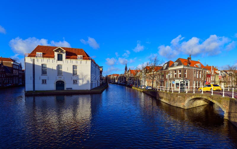 Delft s old centre stock image. Image of bridge, sightseeing - 36672005