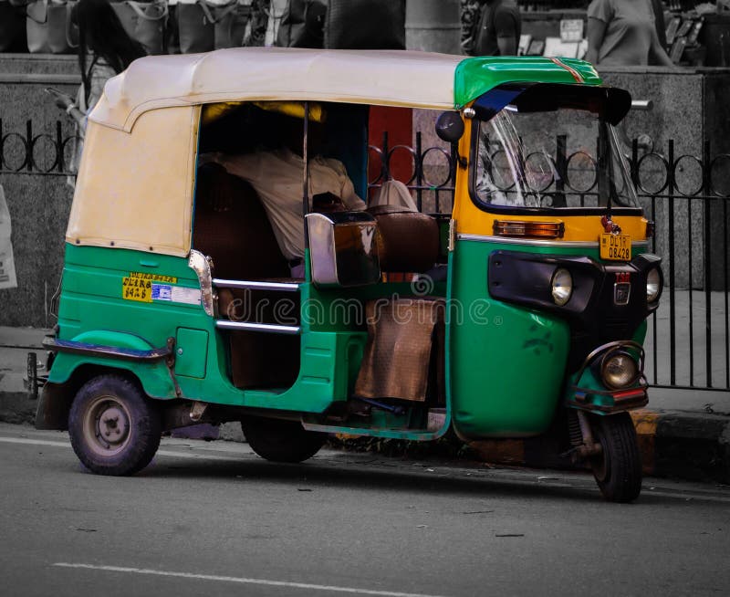Delhi Auto Rickshaw editorial photography. Image of motorized - 259176577
