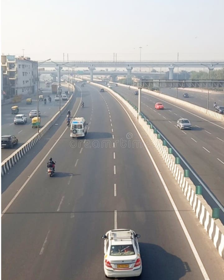 Delhi city views editorial photography. Image of transport - 263594572