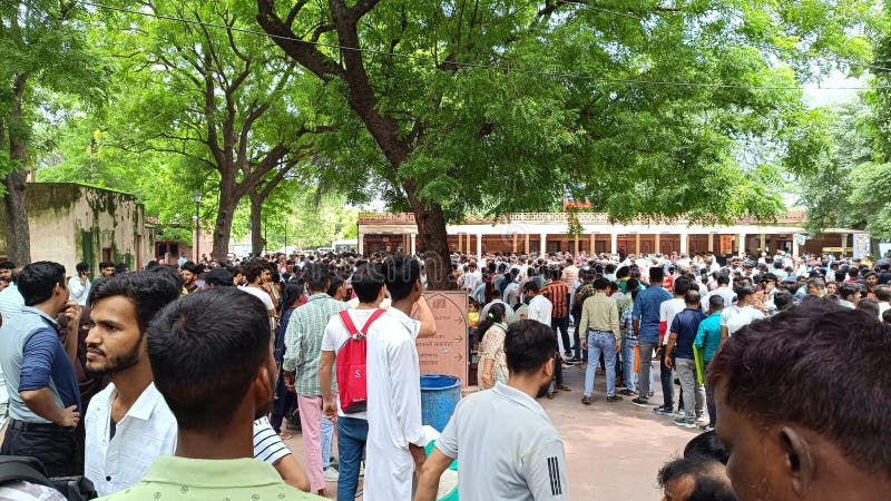 Delhi , India - Crowd at Ticket Counter 15 August 2024 Editorial Image ...